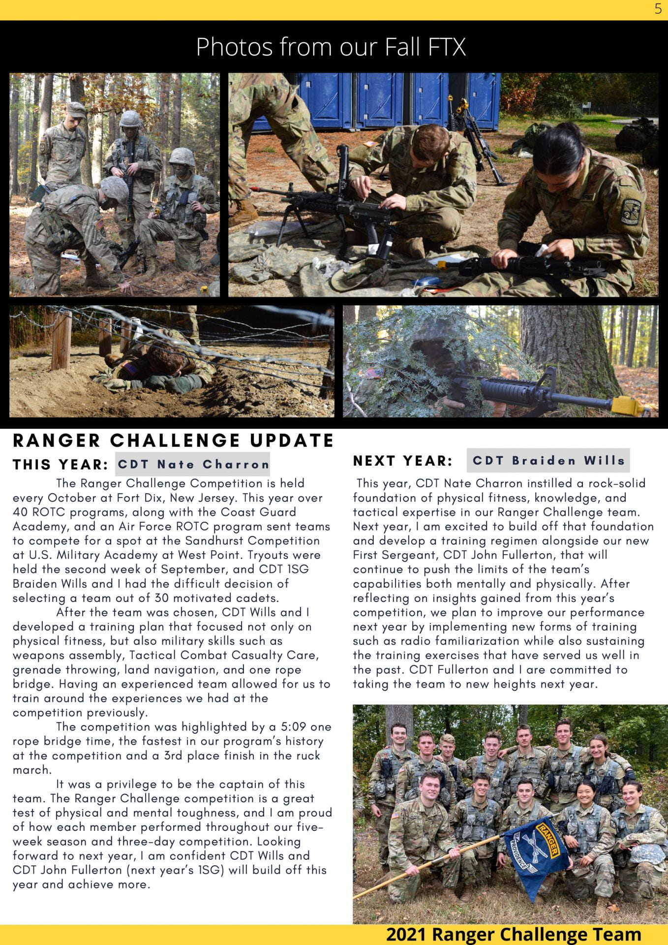 Patriot Battalion Newsletter Fall 2021 – Patriot Battalion ROTC at ...
